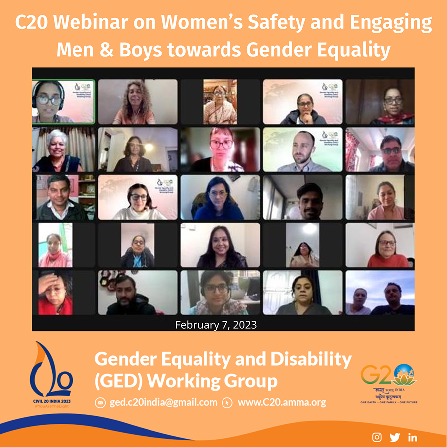 Webinar - Women Security and Engaging Men/Boys - 07 Feb - Gender ...